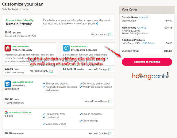 Cách mua Hosting iPAGE.com chỉ $36/ năm tặng kèm TÊN MIỀN một năm – Blog Hoàng Bảnh